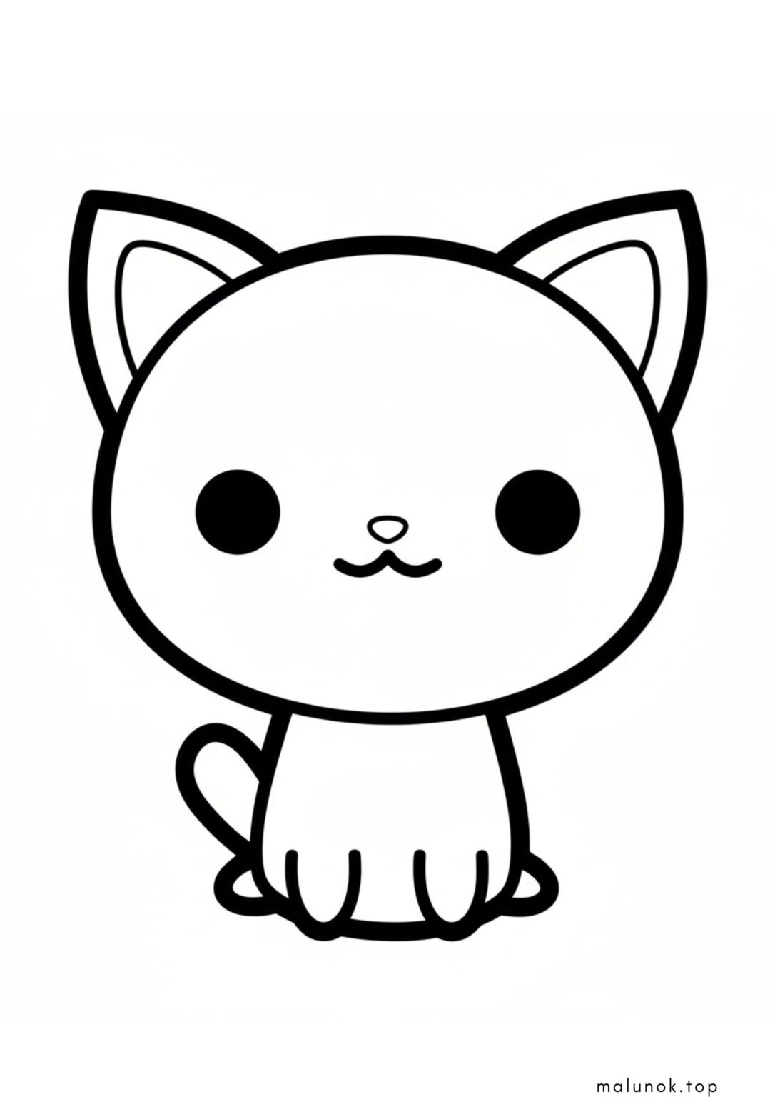 Розмальовка Котик з Тока Бока ⭐️ роздрукувати безкоштовно А4, скачати ...